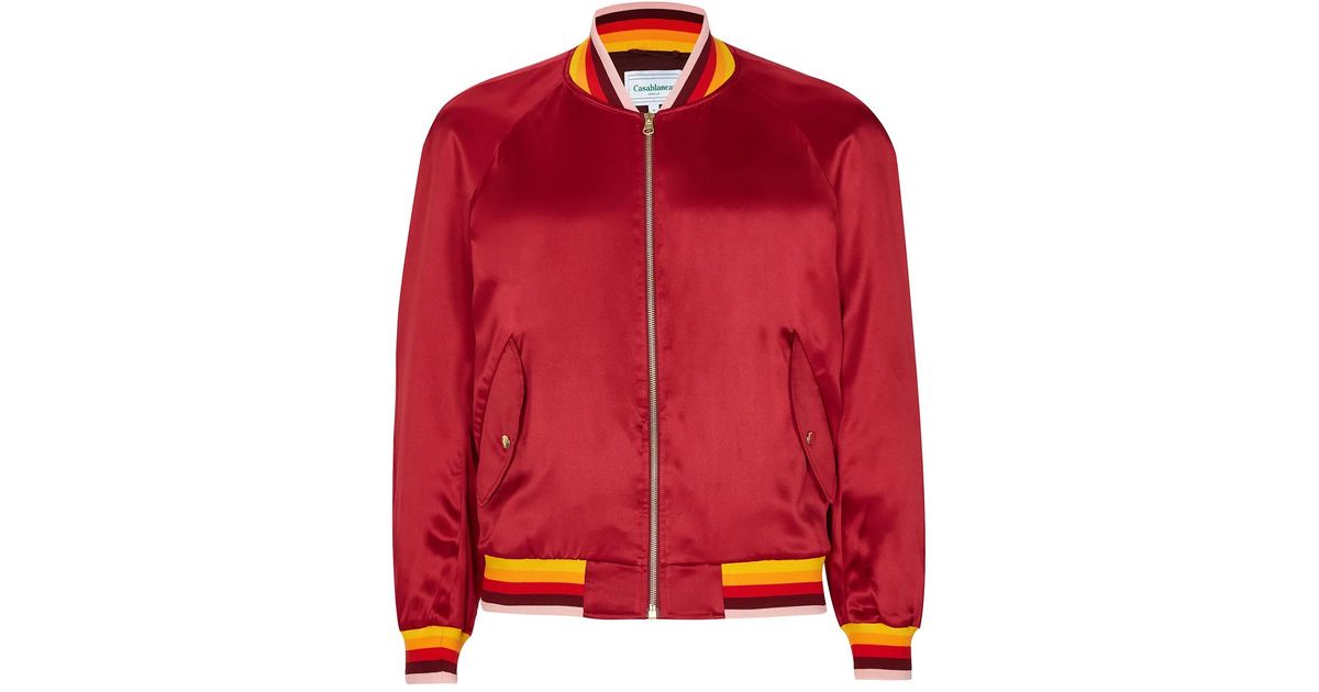 CASABLANCA Morocco Embroidered Bomber Jacket for Men | Lyst UK