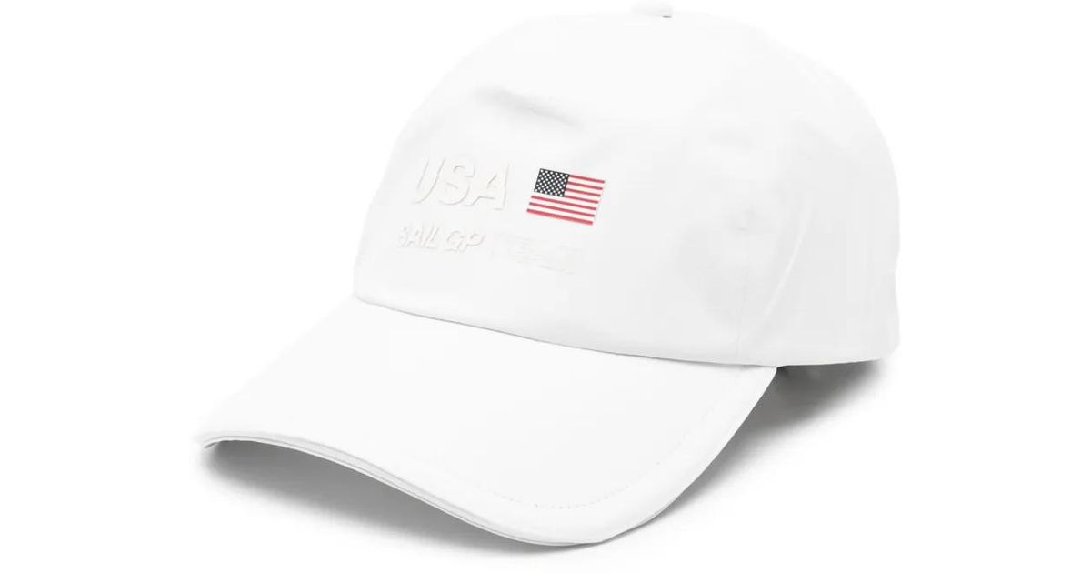Tommy Hilfiger Text-Print Cap in White for Men | Lyst UK