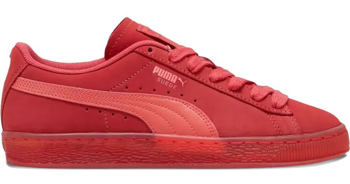 PUMA Suede Classic Translucent "Tart Cherry" Sneakers in Red | Lyst
