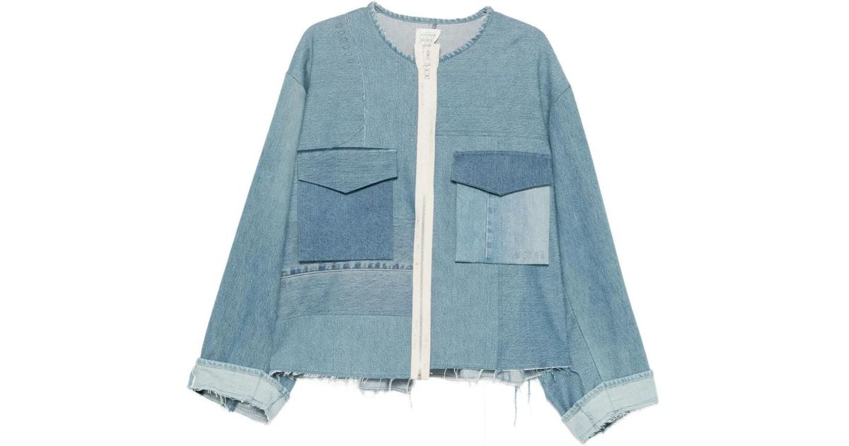 Kuro Remake Mark Ii Frayed Denim Jacket in Blue | Lyst