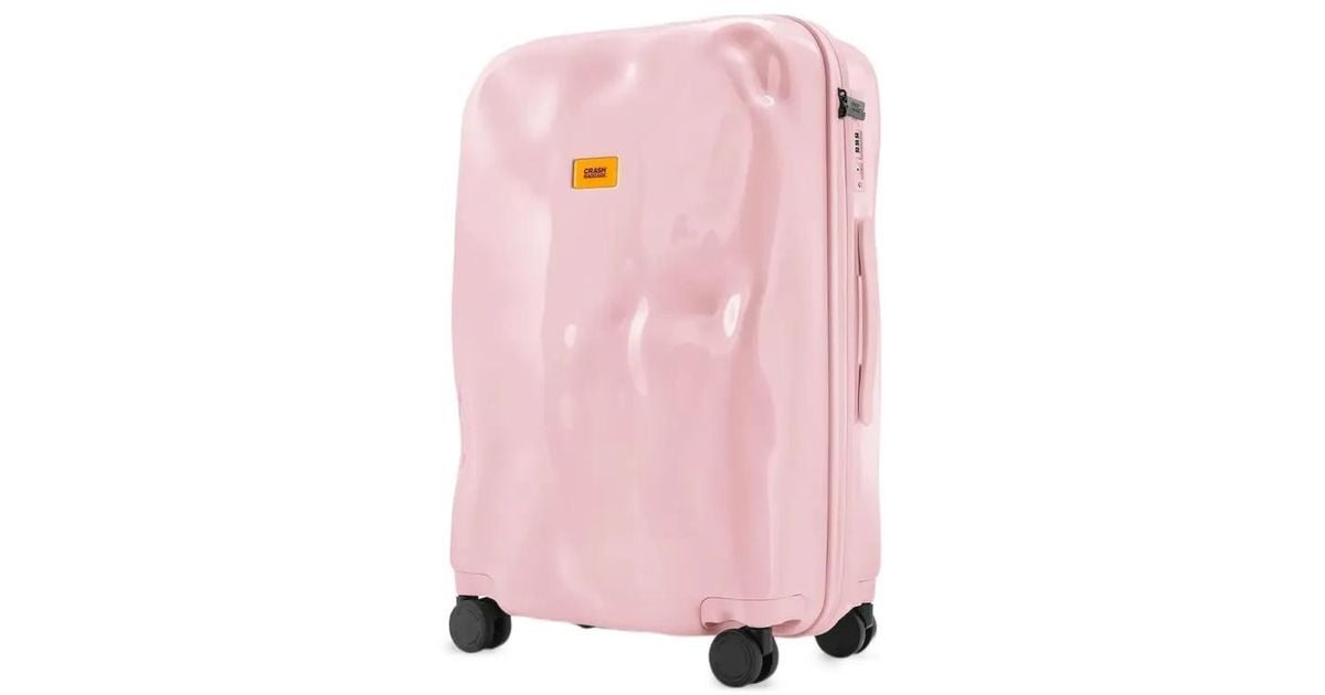 Crash Baggage Sculpted-Shell Luggage in Pink | Lyst UK