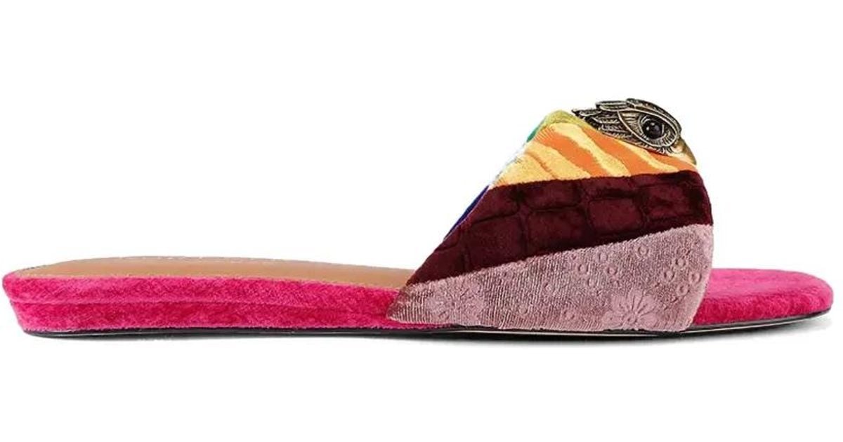 Kurt Geiger Patchwork Sandals in Pink | Lyst UK