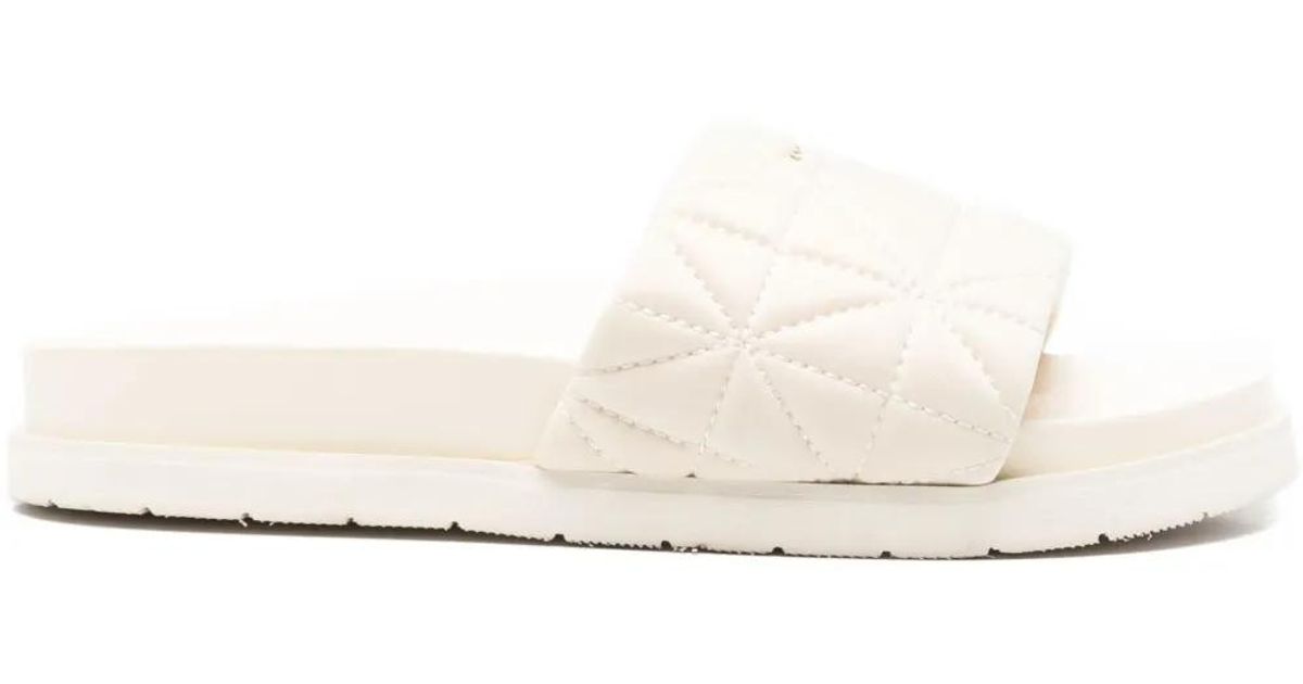 GANT Quilted Sliders in White | Lyst