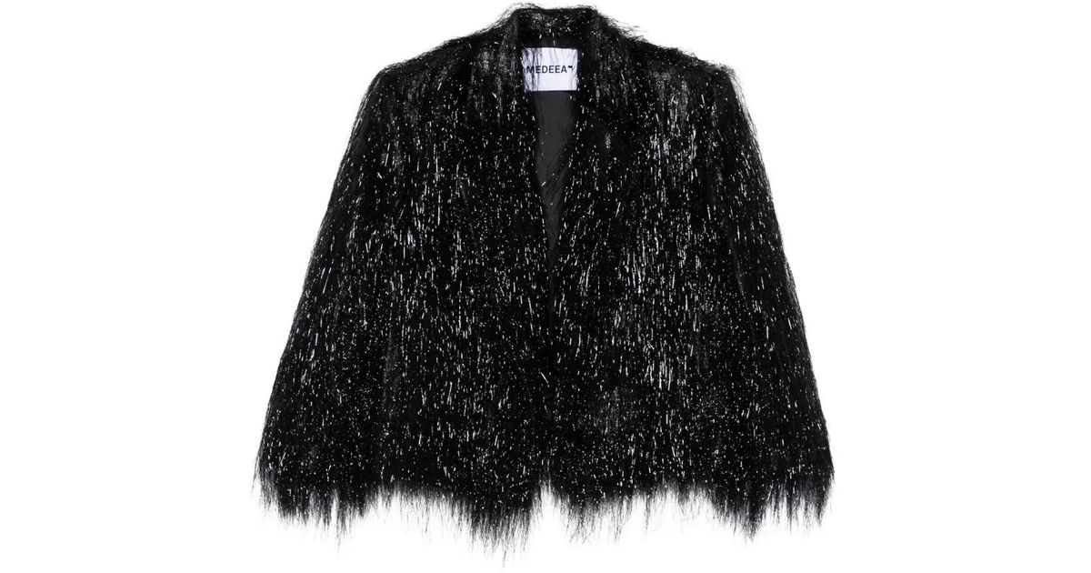 MEDEA Loose-Threads Jacket in Black | Lyst UK