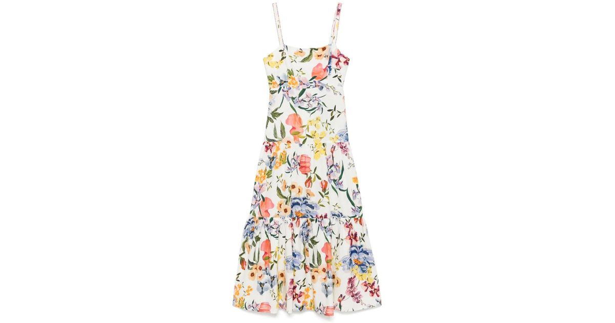 FARM Rio Greek Garden Maxi Dress in White | Lyst