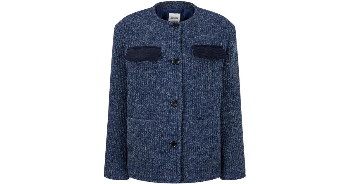 Studio Tomboy X Pocket Jacket in Blue | Lyst UK