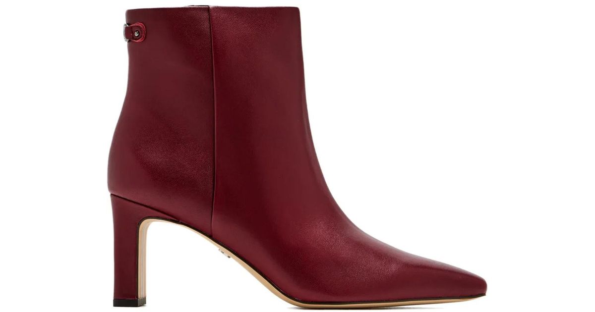 Sam Edelman 70Mm Saige Ankle Boots in Red | Lyst UK