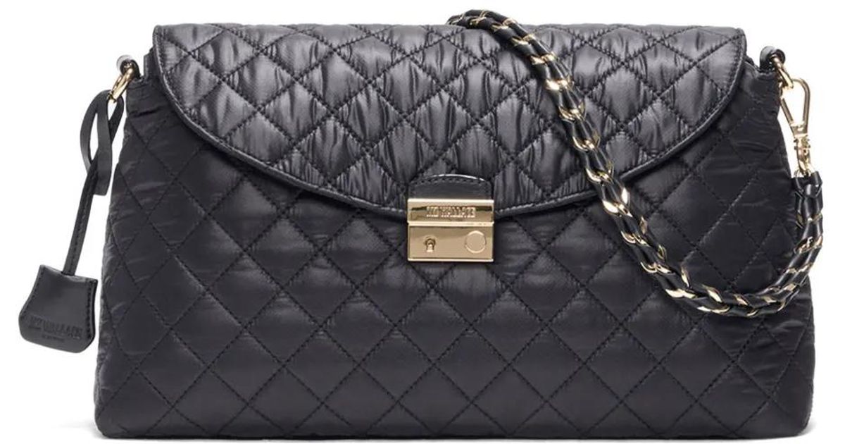 MZ Wallace Crosby Lock Shoulder Bag in Grey | Lyst UK