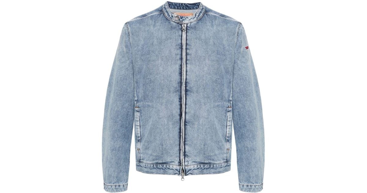 DIESEL D-Glory Denim Jacket in Blue for Men | Lyst