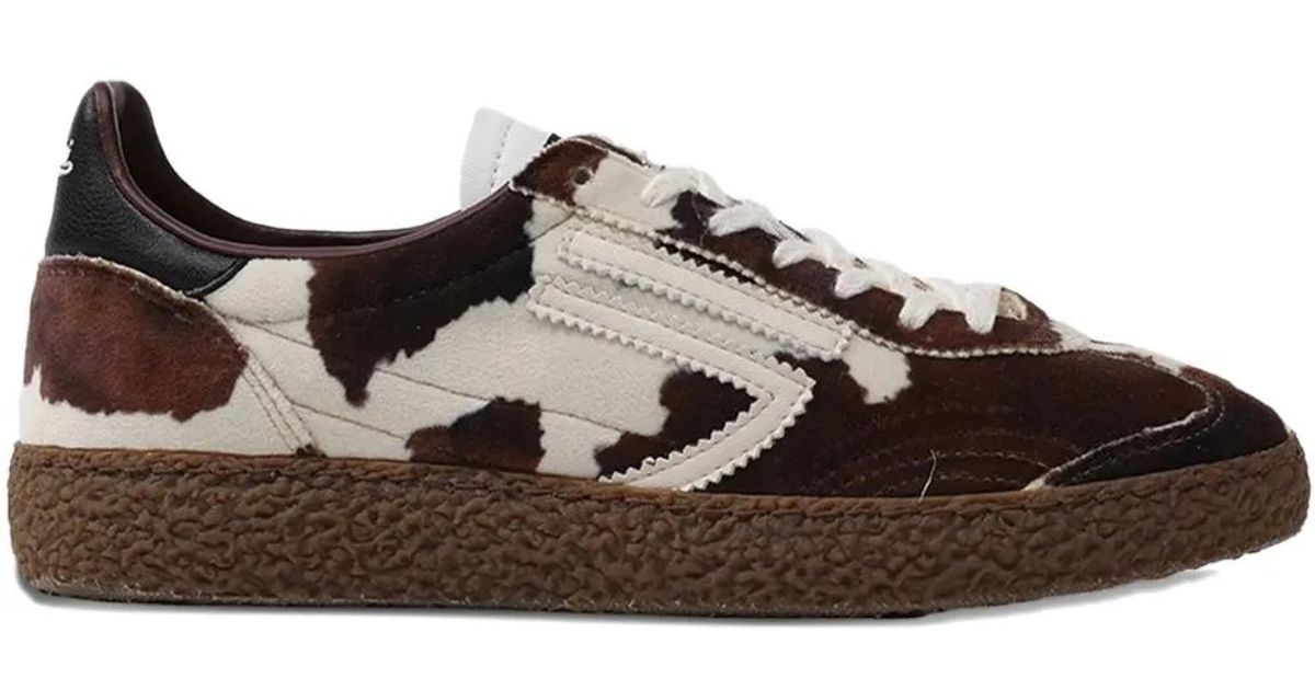 PURAAI Patterned Sneakers in Brown | Lyst