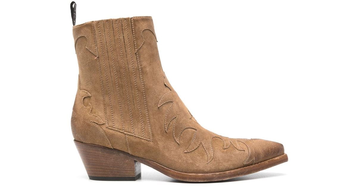 Sartore 50Mm Western-Style Boots in Brown | Lyst