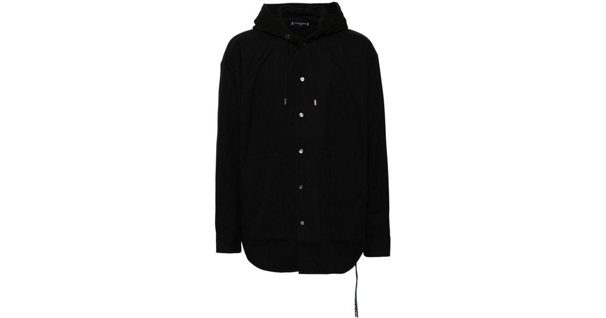 Mastermind Japan Logo Embroidery Hooded Jacket in Black for Men | Lyst