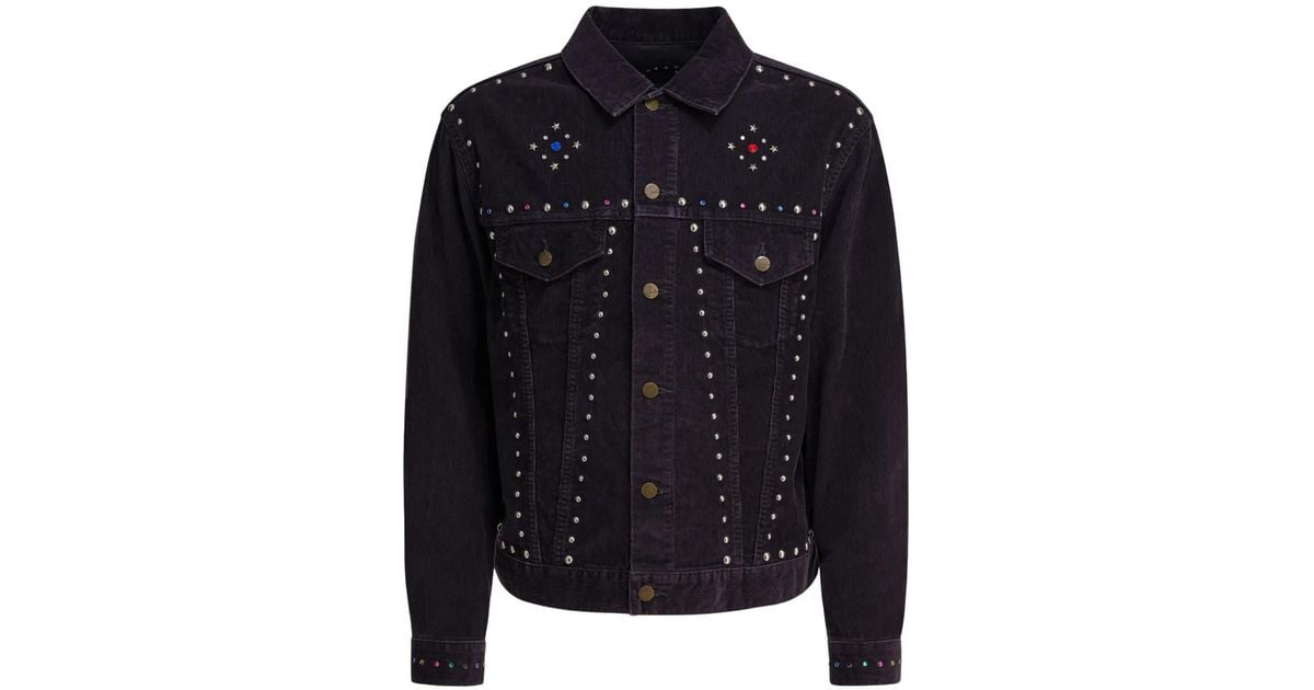 Needles Studded Embroidered Jacket in Blue for Men | Lyst UK
