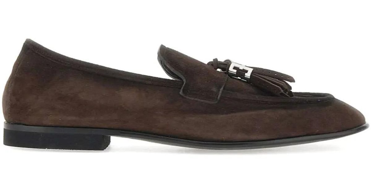 Fabi Camoscione Loafers in Brown for Men | Lyst