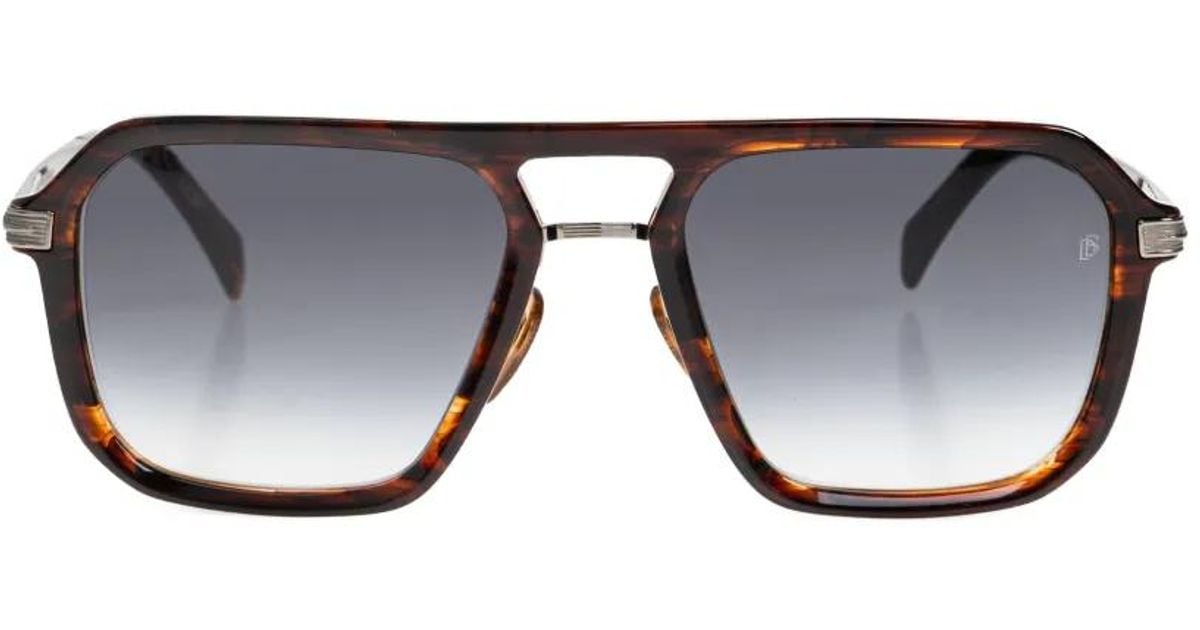 David Beckham Pilot-Frame Sunglasses in Black for Men | Lyst UK
