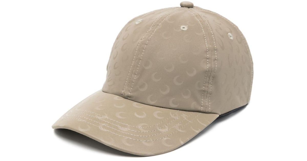 Marine Serre Moonogram-Pattern Baseball Cap in Natural | Lyst