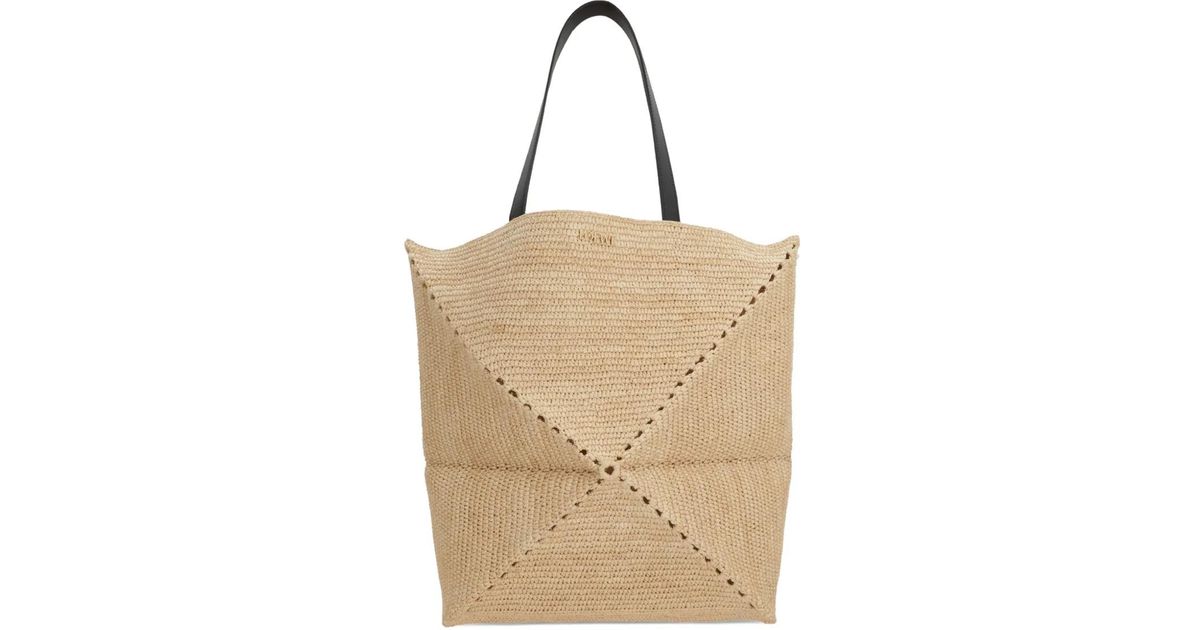 Loewe Woven Straw Tote Bag in Natural for Men | Lyst