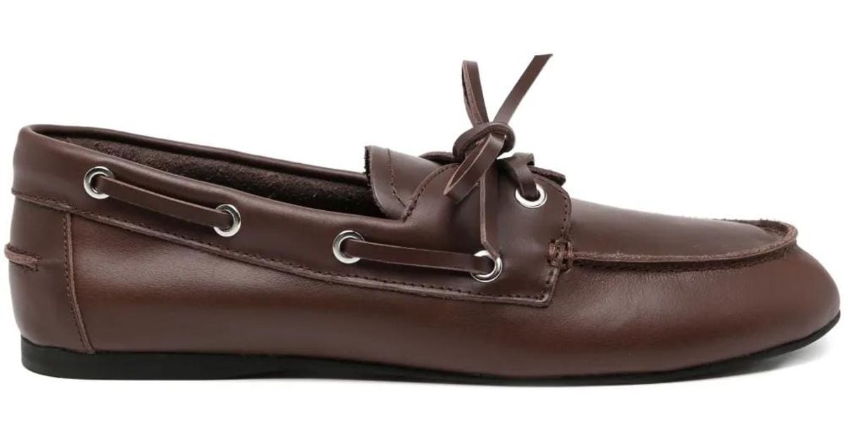Senso Leather Boat Shoes in Brown | Lyst UK