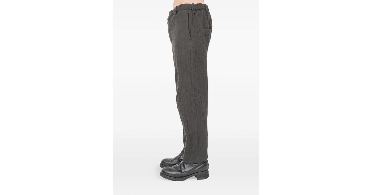 Forme D'expression Button-Fastening Trousers in Grey for Men | Lyst UK