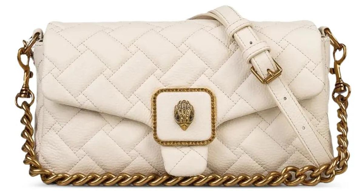 Kurt Geiger Mini Pimlico Satchel Bag in Natural | Lyst