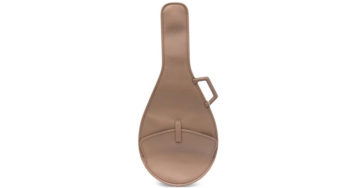 Lacoste Racket-Shape Leather Bag in Brown | Lyst