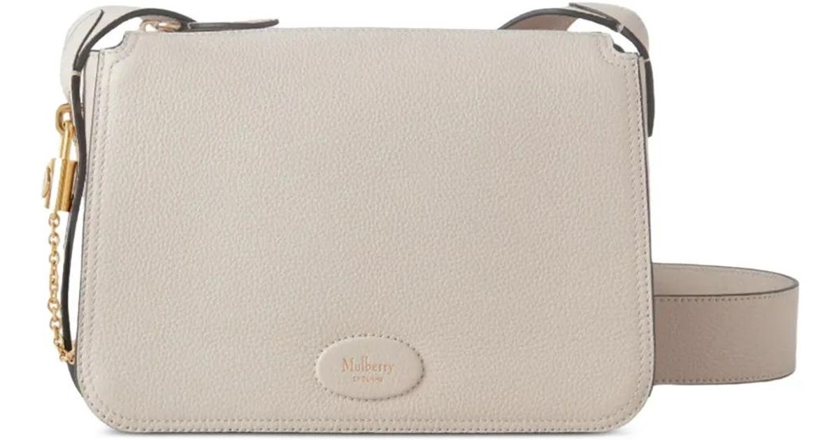 Mulberry Small Billie Grain-Leather Shoulder Bag in Natural | Lyst