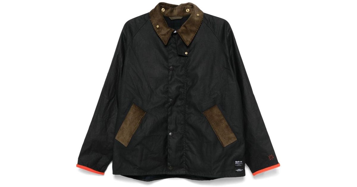 Barbour X Flower Mountain Transport Jacket in Black for Men | Lyst
