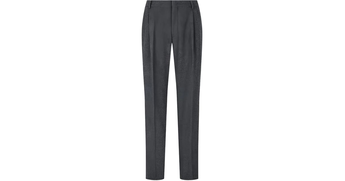 MAN ON THE BOON. Pleated Trousers in Grey for Men | Lyst UK