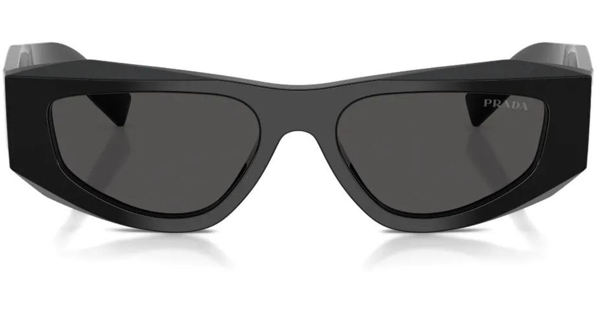 Prada Symbole Rectangular-Frame Sunglasses in Black for Men | Lyst UK
