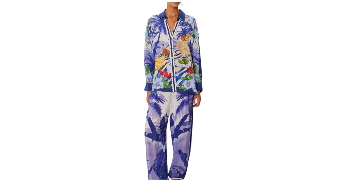 FARM Rio Fresh Table Pajama Pants in Blue | Lyst UK