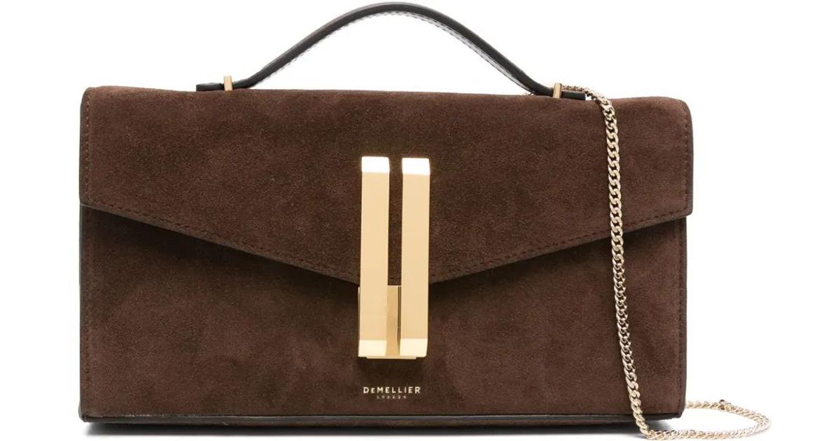 DeMellier Vancouver Clutch Bag in Brown | Lyst