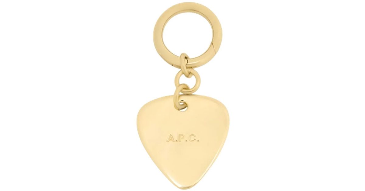 A.P.C. Mediator Keychain in Metallic | Lyst