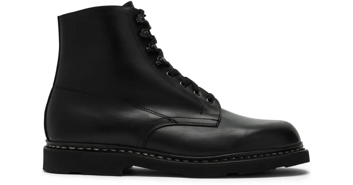 Paraboot Leather Boots in Black for Men | Lyst