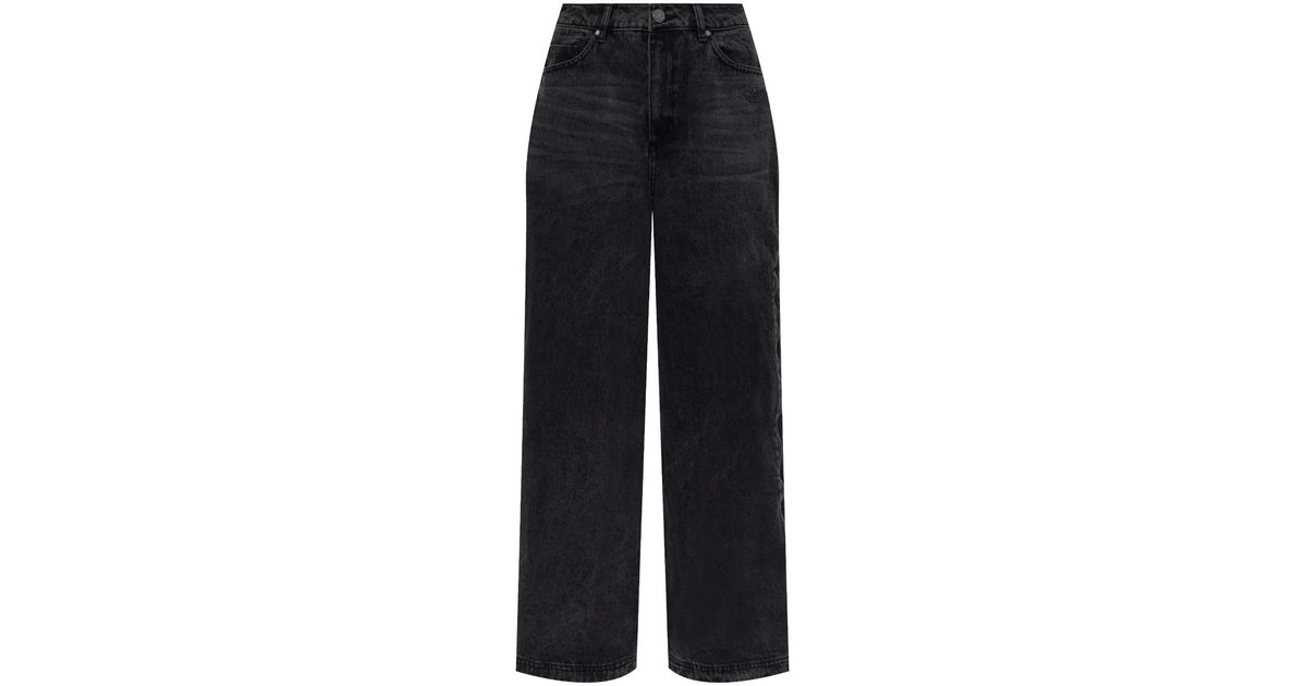 adidas Zip-Detail Wide-Leg Jeans in Blue | Lyst