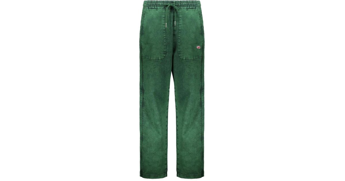 DIESEL Pocket Trousers in Green for Men | Lyst UK