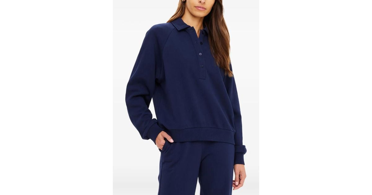 The Upside Elle Polo Sweater in Blue | Lyst UK