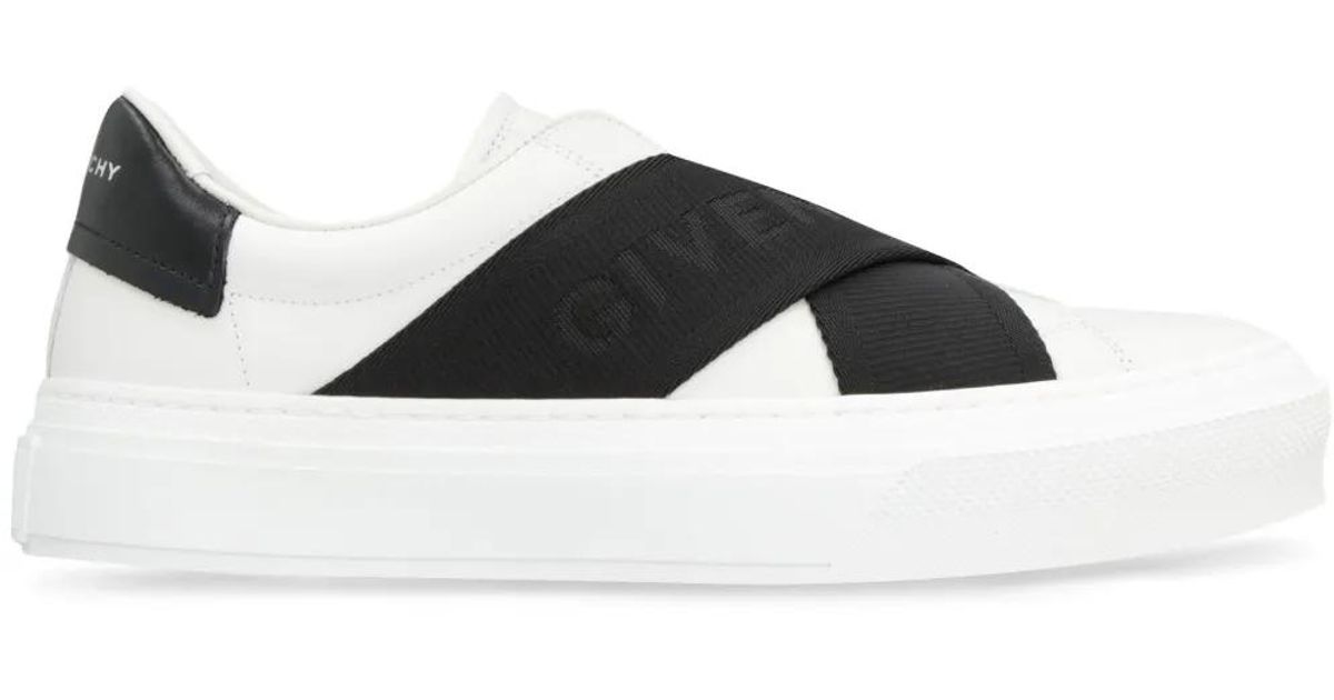 Givenchy City Sport Leather Sneakers in White | Lyst