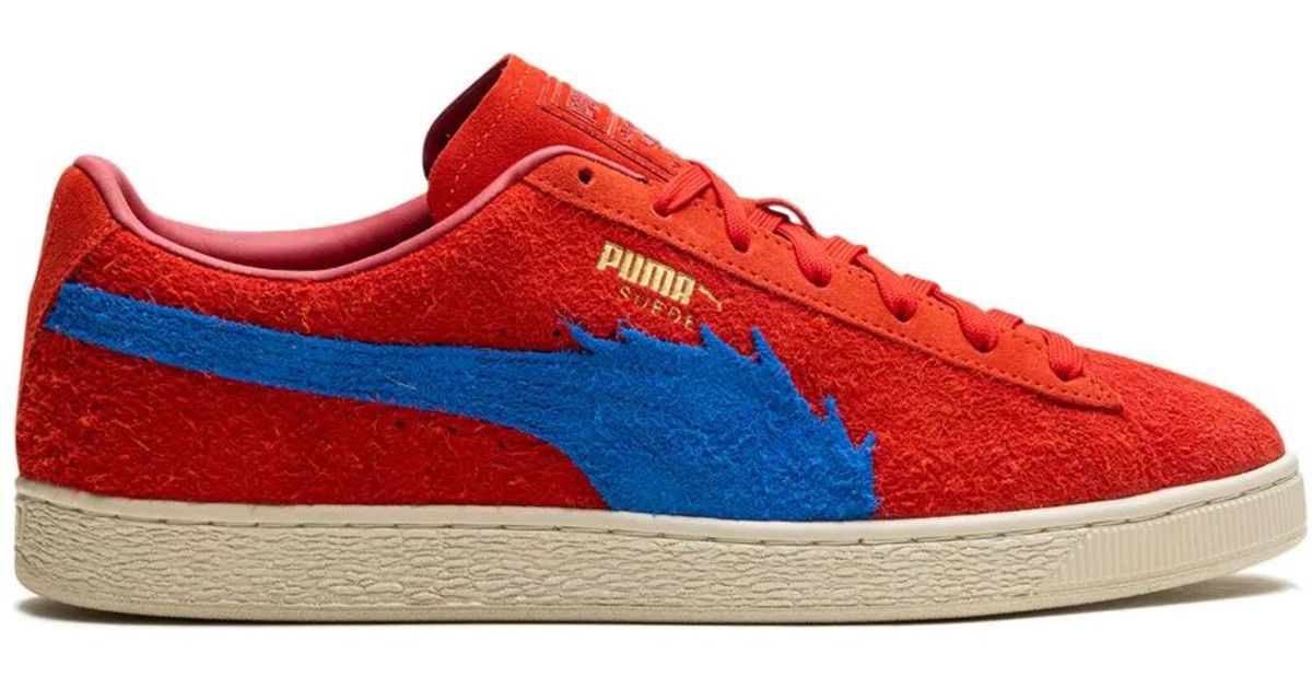 PUMA X One Piece Suede "Buggy" Sneakers in Red for Men | Lyst