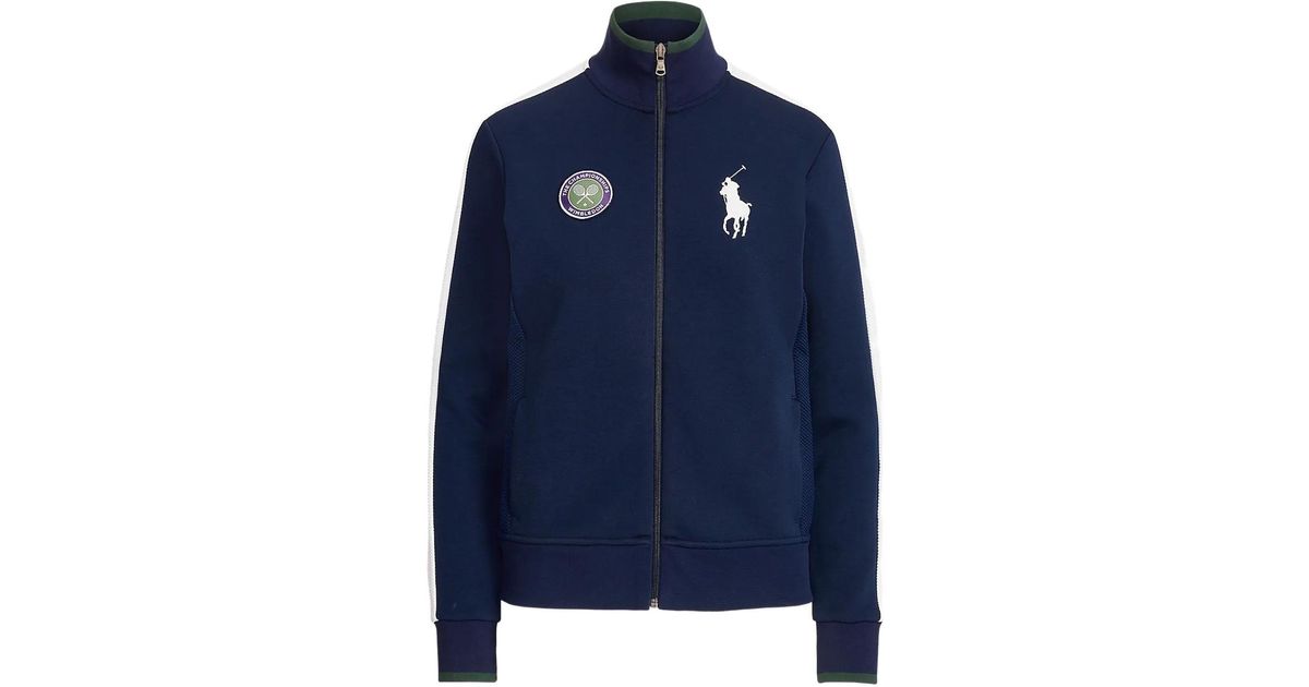 Polo Ralph Lauren Wimbledon Ballperson Zip-Up Track Jacket in Blue | Lyst