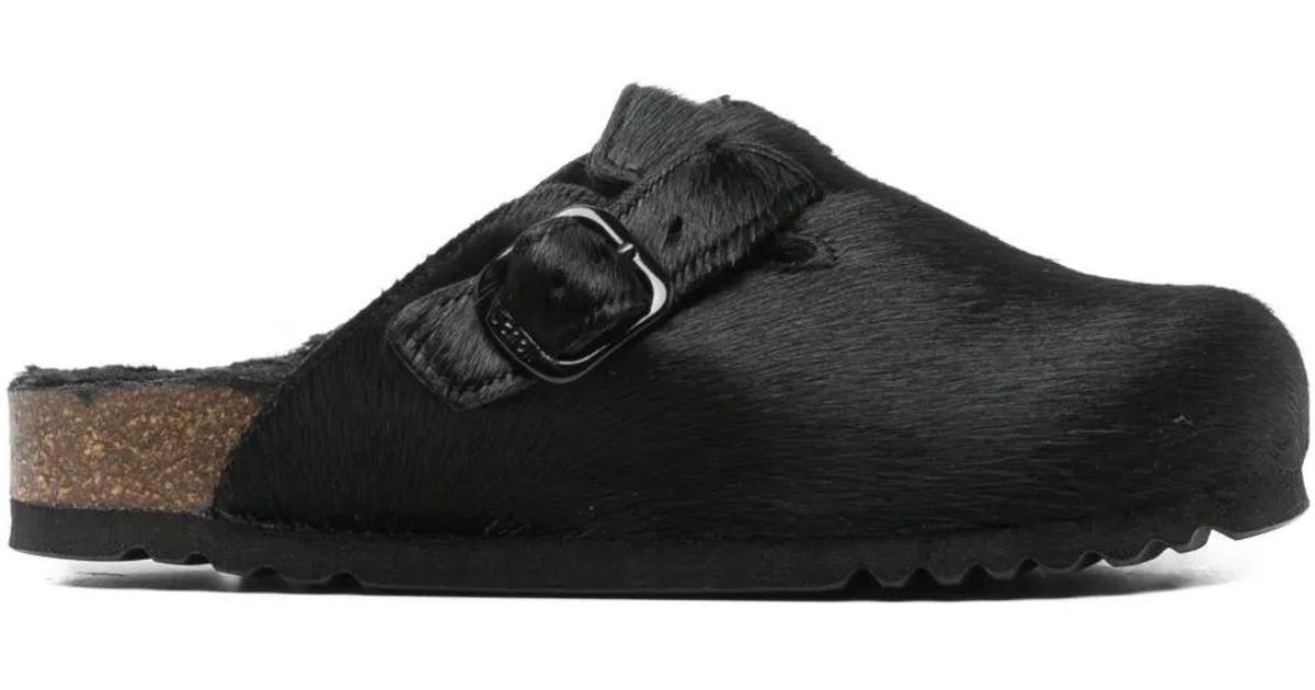 Scholl Boston Shearling Clogs in Black | Lyst
