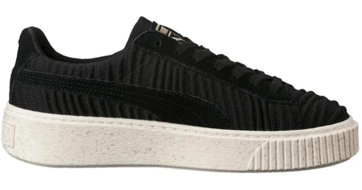 PUMA Platform-Heel Sneakers in Black | Lyst UK