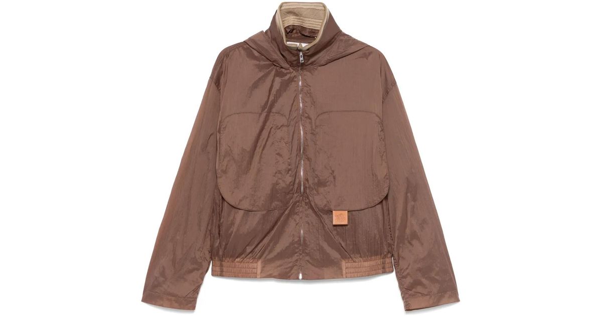 RANRA Hooded Jacket in Brown for Men | Lyst