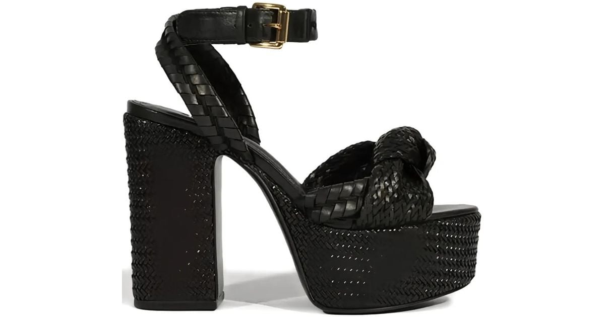 SCHUTZ SHOES 120Mm Khari Platform Sandals in Black | Lyst UK