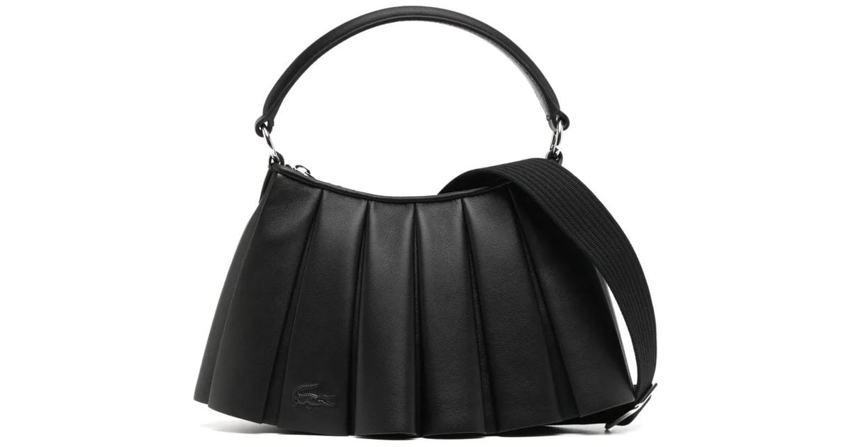 Lacoste Small Lenglen Messenger Bag in Black | Lyst