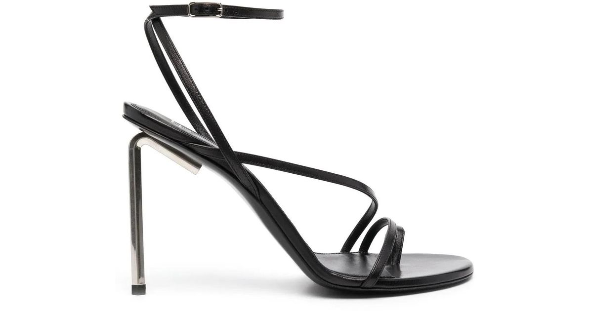 Off-White c/o Virgil Abloh Allen 110mm Strappy Sandals in Black | Lyst