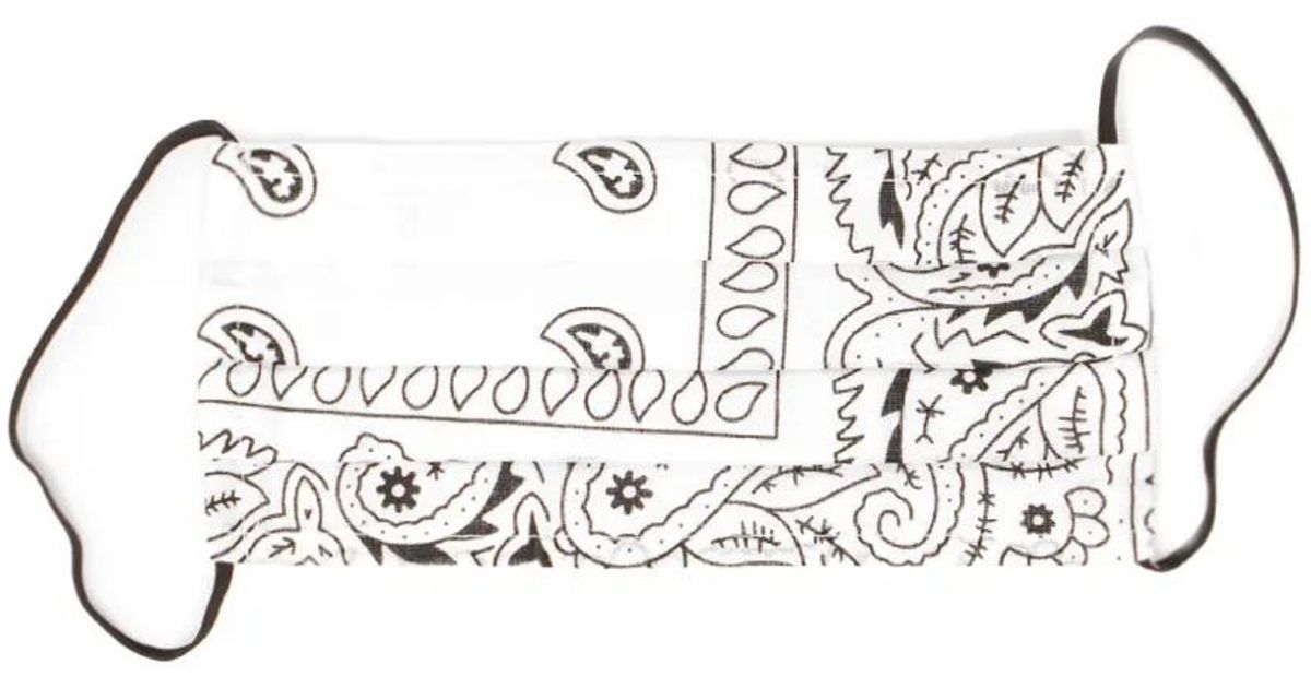ARIZONA LOVE Bandana Paisley-Print Face Mask in White | Lyst