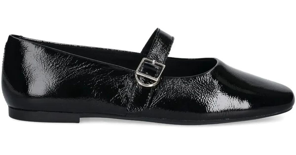 Vagabond Shoemakers Jolin Buckle-Strap Ballet Flats in Black | Lyst UK