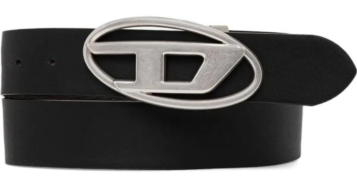 DIESEL Textured Reversible Belt in Black for Men | Lyst UK