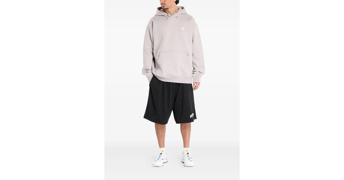 Nike Triangle-Logo Hoodie in White for Men | Lyst