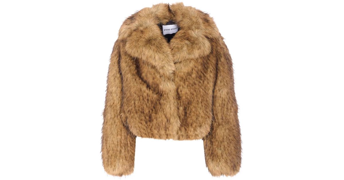 Stand Studio Samara Jacket in Brown | Lyst UK